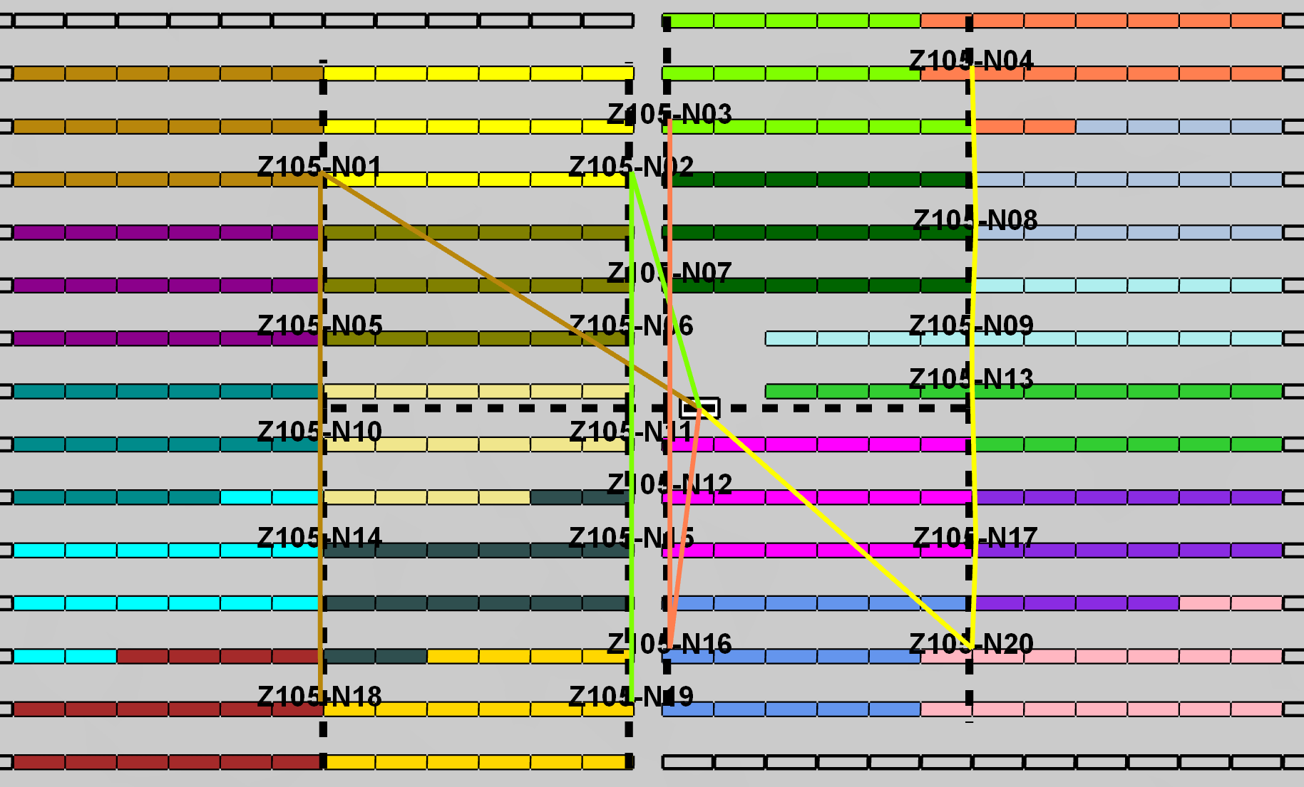 Auto. generates connection relationships and cable list for RS485 in PV ...